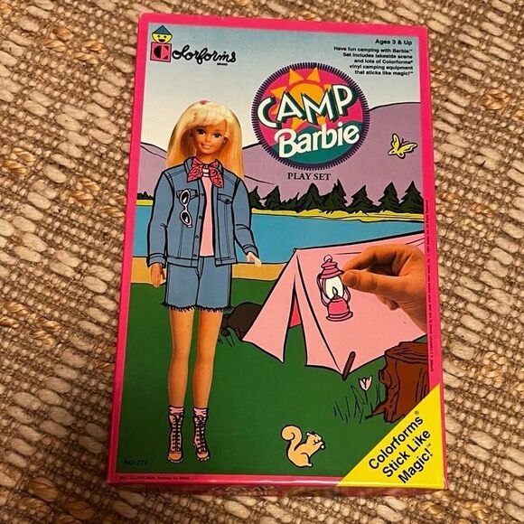 Barbie | Games | New In Box Vintage Barbie Camp Barbie Colorforms ...